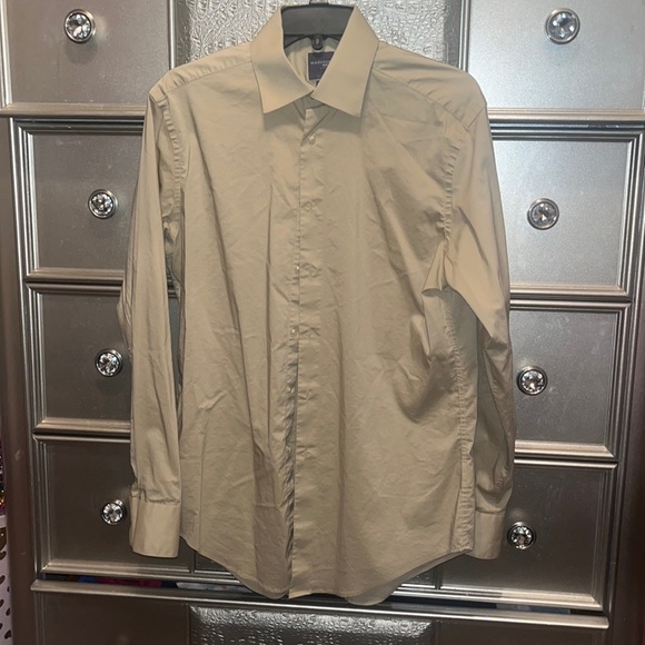 Madison | Shirts | Men Long Sleeve Dress Shirt Color Tan Slim Fit ...